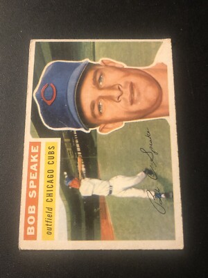 1956 Topps Bob Speake (Gray Back) #66 Rookie RC VGEX | eBay