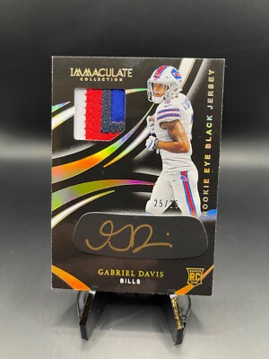 GABRIEL DAVIS 2020 IMMACULATE EYE BLACK RPA AUTO BOOKEND 25/25 | eBay