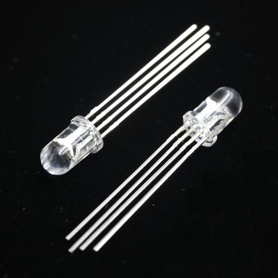 100Pcs LED RGB common cathode 4-PINS F5 5MM Super Bright Bulb Lamp | eBay