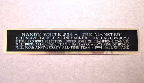 Randy White Dallas Cowboys Football Mini Helmet Display Case Nameplate ...