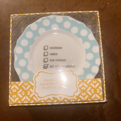 4 Plates~Box Set Dessert Plates By: MSPCI BRAND NEW In Box! SEE ...