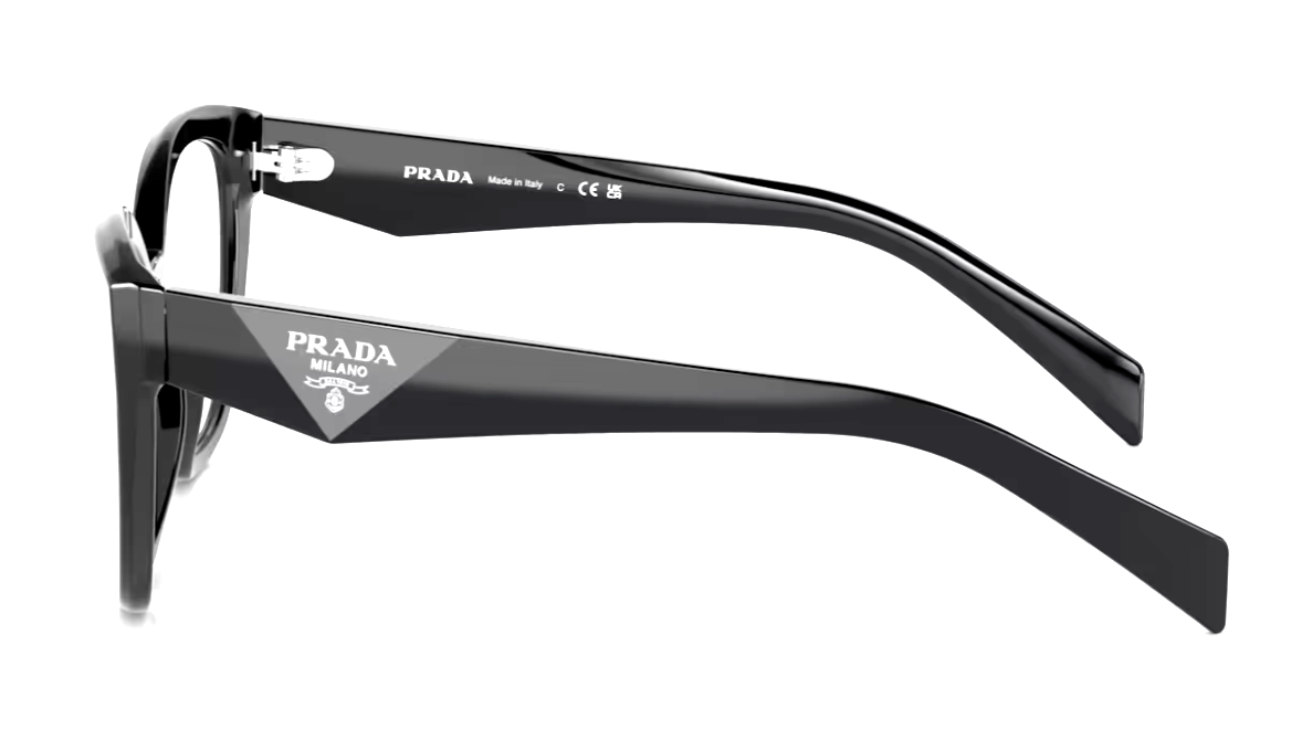 New PRADA Cat-Eye Eyeglasses VPR 20Z 16K-1O1 54-17 145 Large Shiny ...