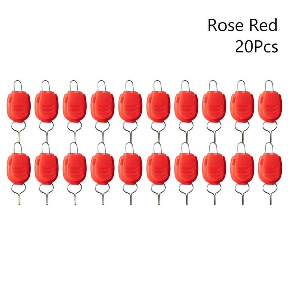 20Pcs Colorful Bait Reel Buckle Stopper Wheel Stopper Pesca Fishing ...