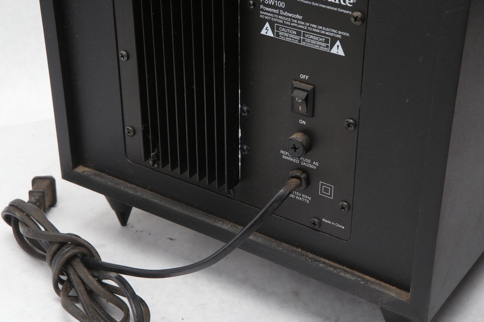 AudioSource PSW100 Powered Subwoofer 10" Sub Hifi Home Sound System RCA ...