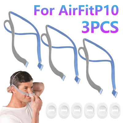 3xReplacement Headgear strap for ResMed Airfit P10 Nasal Pillow CPAP ...