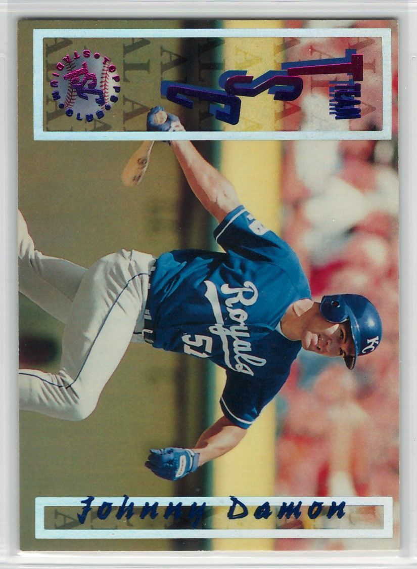 1996 Topps Stadium Club #TSC-259 Johnny Damon Rookie Card RC Royals | eBay