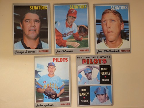 5 Card Lot Washington Senators & Seattle Pilots | eBay