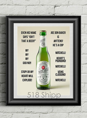 MST3K Mitchell - Joe Don Baker Rifftrax Art Print Wall Decor Movie ...