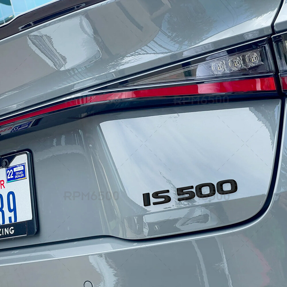 For Lexus Trunk Gloss Black IS 500 Letter Logo Badge Emblem Car Replace ...