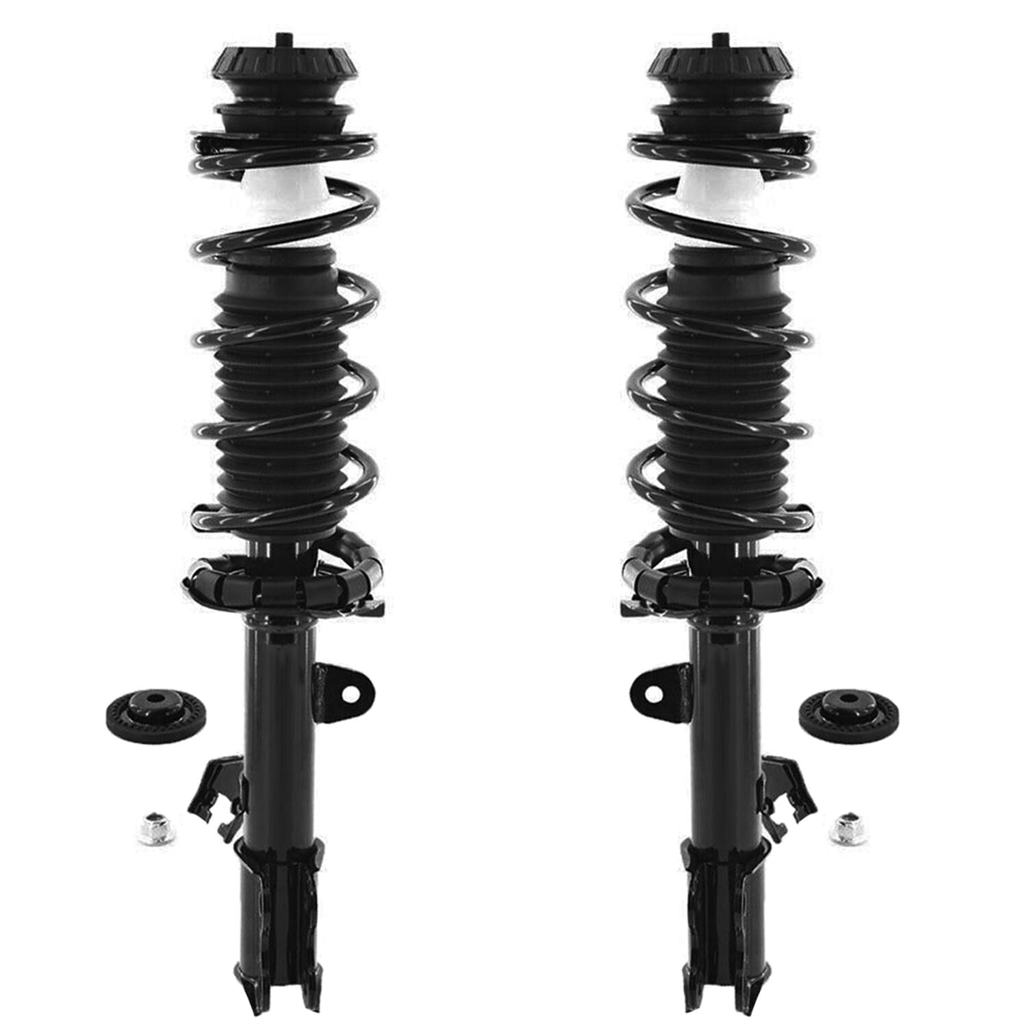 Front Left Right Struts w/ Coil Spring Sway Bar Ends Kit for Nissan ...