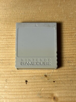 Official Nintendo Gamecube Memory Card 59 Blocks DOL-008 Grey Ships ...