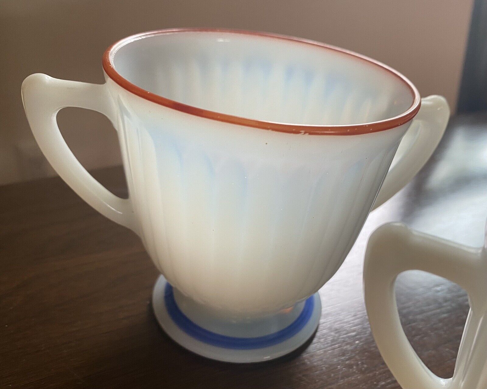 Rare cremax primary color bands sugar bowl and creamer | eBay