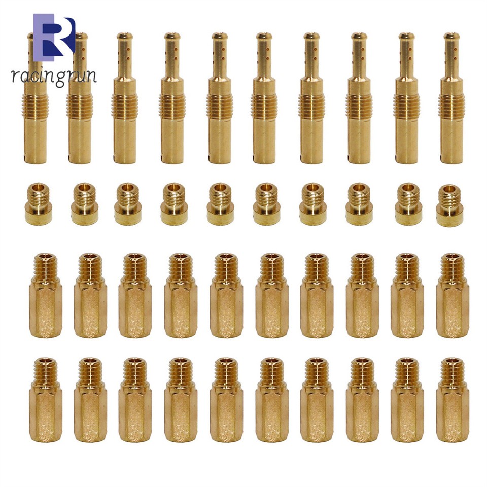 40x Carburetor Main Jet Pilot/Slow Jet Needle Kit For Keihin FCR PWK ...