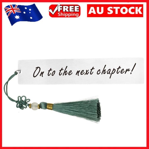 On to the next chapter - Stainless Steel Bookmarks with Tassel | eBay
