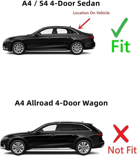 2017-2024 Audi A4 S4 4 Door Sedan Back Rear Window Rear Glass Heated ...