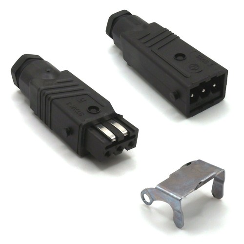 Hirschmann STAS 3 N / STAK 3 N Stecker/Kupplung, STASI3 Bügel, schwarz ...