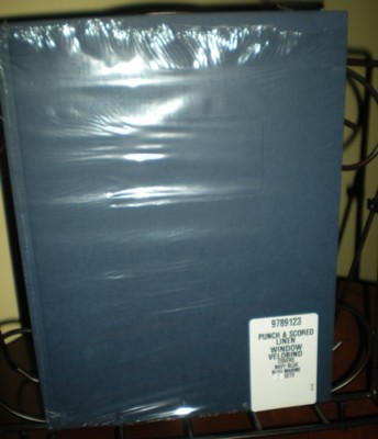 GBC Navy Blue Linen VeloBind Punched Covers with Windows – 7 sets | eBay