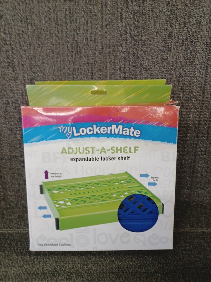 LockerMate Adjust-A-Shelf Adjustable Locker Shelf BLUE New IN Box | eBay