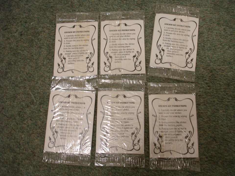 6 x Sealed Casper the Friendly Ghost Kellogg's Glow in the Dark Sticker ...