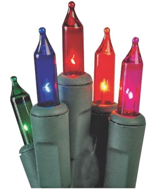 Holiday Basix U10Y026A Multi Color Mini Light Set, 50-Lights | eBay