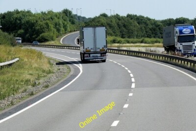 Photo 6x4 Eastbound A14 approaching Junction 12 Thrapston c2013 | eBay UK