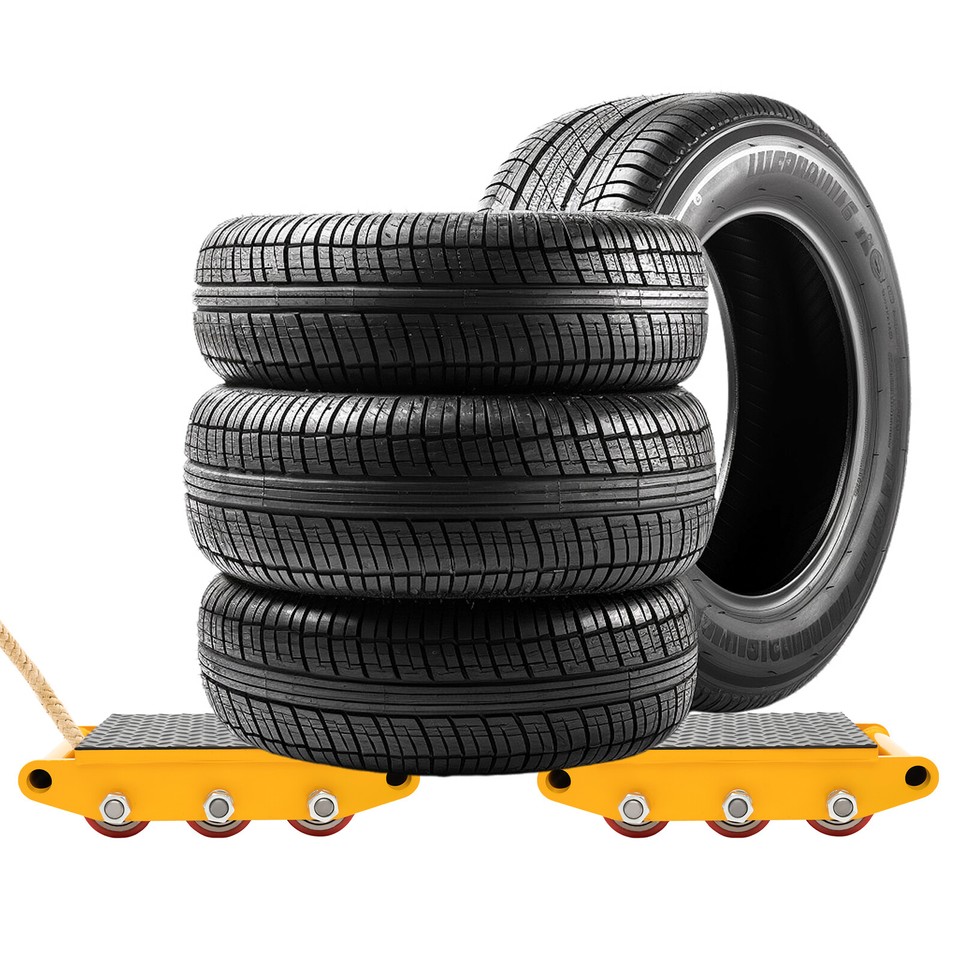 33000lbs 15 Ton Machine Dolly Skate Machinery Roller Cargo Trolley ...