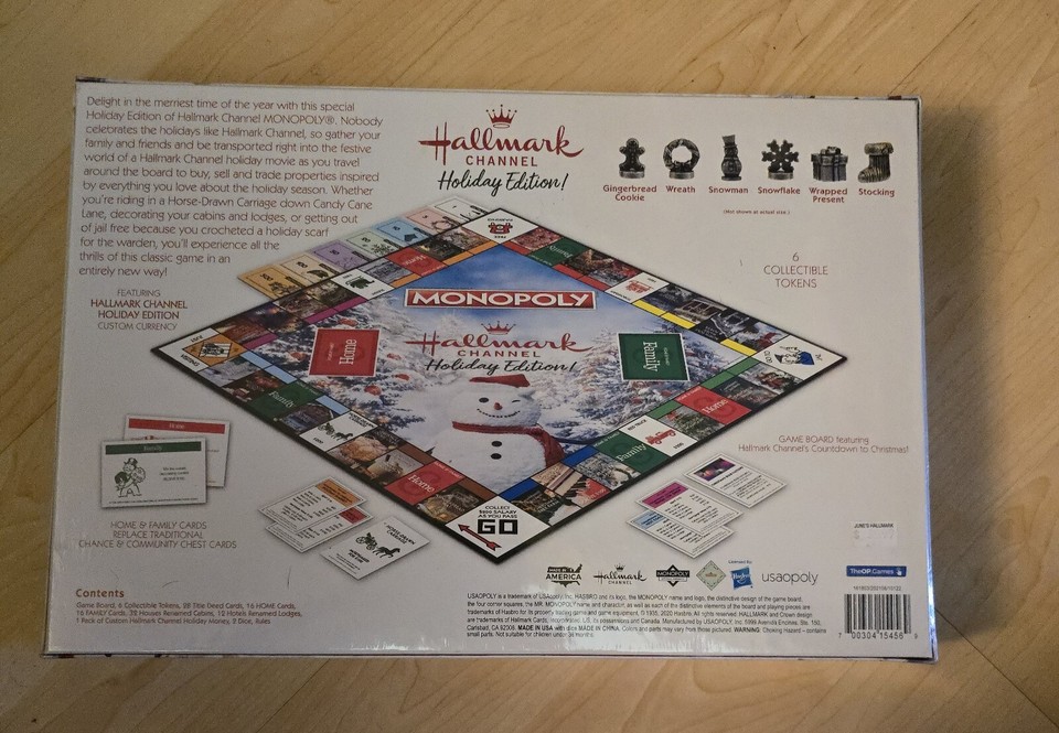 Monopoly Hallmark Channel Holiday Edition Board Game Sealed ...