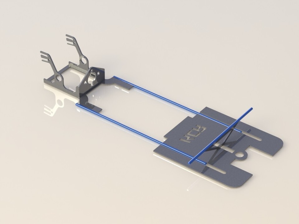 1/24 Slot Car Drag Racing SS Chassis Kit - KC Racing (.03” Nose) KCR-15SS | eBay
