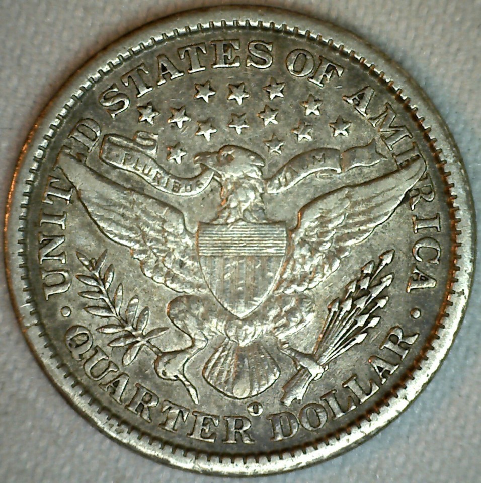 1897 O Silver Barber Quarter 25 Cent US Coin 25c XF Extra Fine New ...