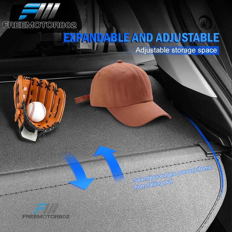 Fit 14-19 Toyota Highlander Rear Retractable Security Shield Cargo ...