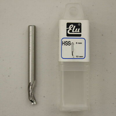 Elu E45086 HSS Helical Plunge Router Cutter 8mm Shank D:10mm SL:14mm L ...