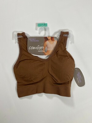 Secret Treasures Brown Comfort Seamless Bra Small S NEW! NWT | eBay