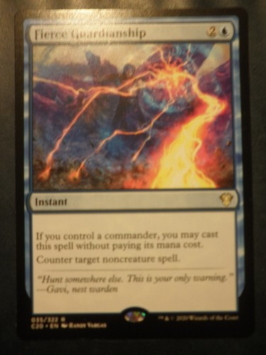 mtg magic fierce guardianship ENGLISH commander ikoria tutelle féroce ...