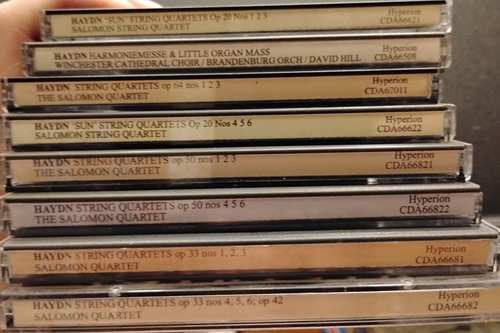 Lot of 8 Haydn String Quartets and Organ Mass CDs, Hyperion label ...