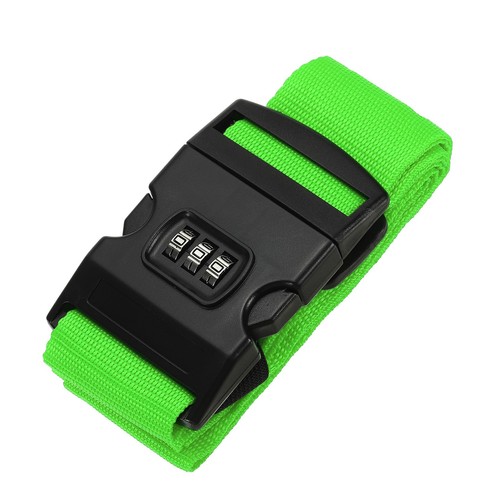Luggage Straps with Combination Lock TSA Approved Green | eBay