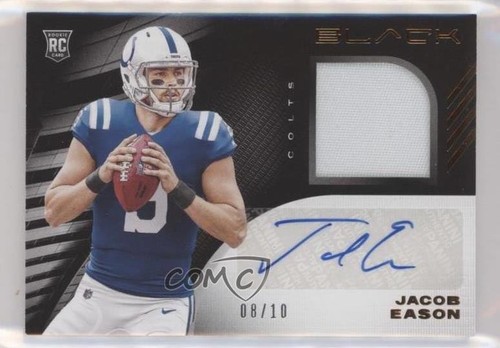 2020 Panini Black - Rookie Signature Materials Jacob Eason #RSM-JEA ...