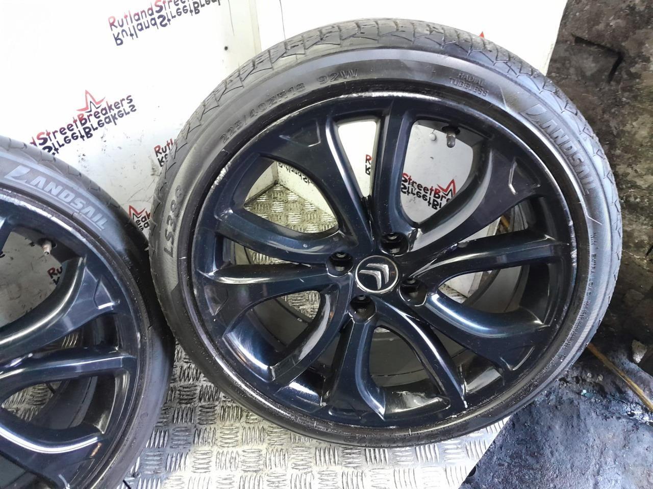 CITROEN DS4 18" SET OF 4 BRISBANE ALLOY WHEELS IN BLACK 225 / 40 R 18 ...
