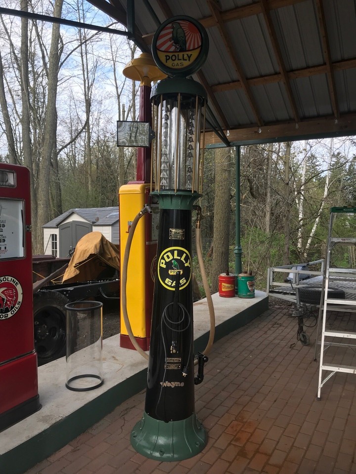 WAYNE 515 1920's VISIBLE GAS PUMP RESTORED & BEAUTIFUL! Mobile, Texaco ...