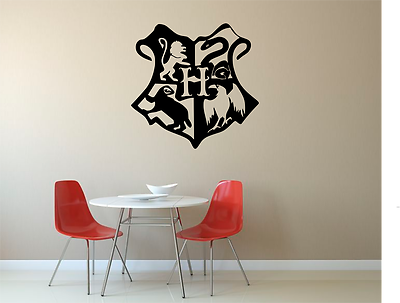 Harry Potter Emblem Hogwarts Kids Adult Home Wall Decal Sticker Film ...