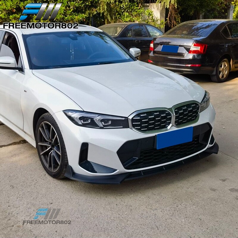 Fits 23-24 BMW G20 320i 330i 330e M340i M Sport Front Bumper Lip Matte ...