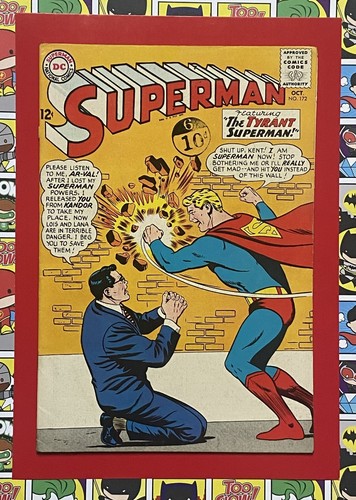SUPERMAN #172 - OCT 1964 - BRAINIAC APPEARANCE! - VFN (8.0) CENTS COPY ...
