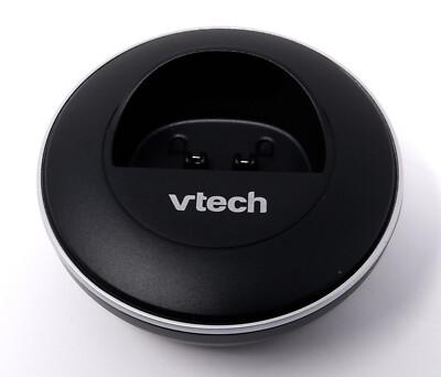 VTECH LS6381 BLACK/SILVER PHONE CHARGING BASE FOR LS6381-2 PHONE SYSTEM ...