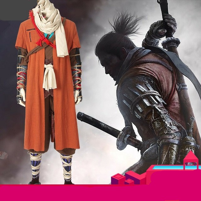 Sekiro: Shadows Die Twice Sekiro Men Cosplay Costume Halloween Outfit ...