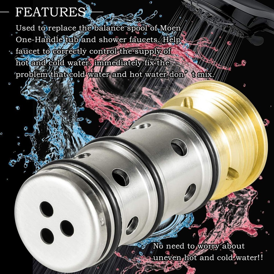 1423 Balancing Spool for Moen Tube Shower and Shower-Only Faucets OEM ...