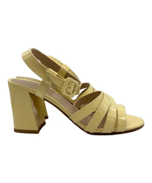 MARYAM NASSIR ZADEH Patent leather sandals yellow | eBay UK