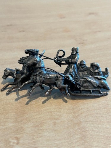 Antique Stamped 84 Silver Troika Brooch Pin Russian | eBay