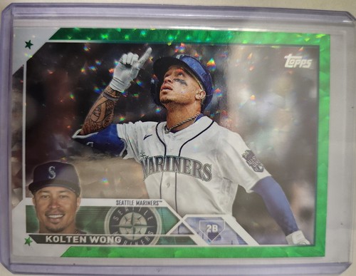 Kolten Wong 2023 Topps Series 2 Green Rainbow Foil Parallel 308/499 ...