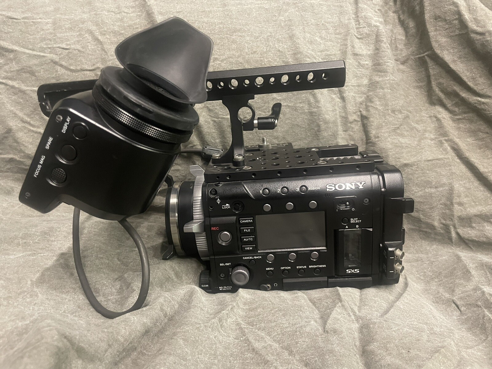 Sony PMW-F55 CineAlta 4K Camera w/DVF-EL100 VF, Audio Mod, Element Tech ...