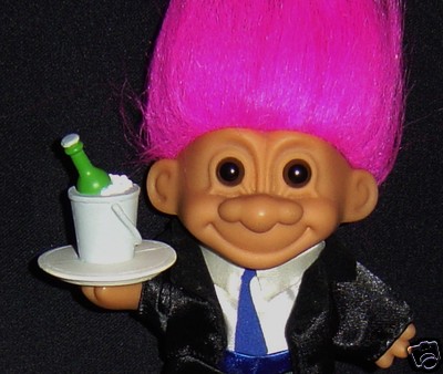 WAITER - MAITRE D' Troll Doll 5" NEW IN BAG - Very Hard to Find ...