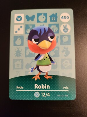 Robin - 400 - Series 4 - Authentic Animal Crossing Amiibo Card | eBay
